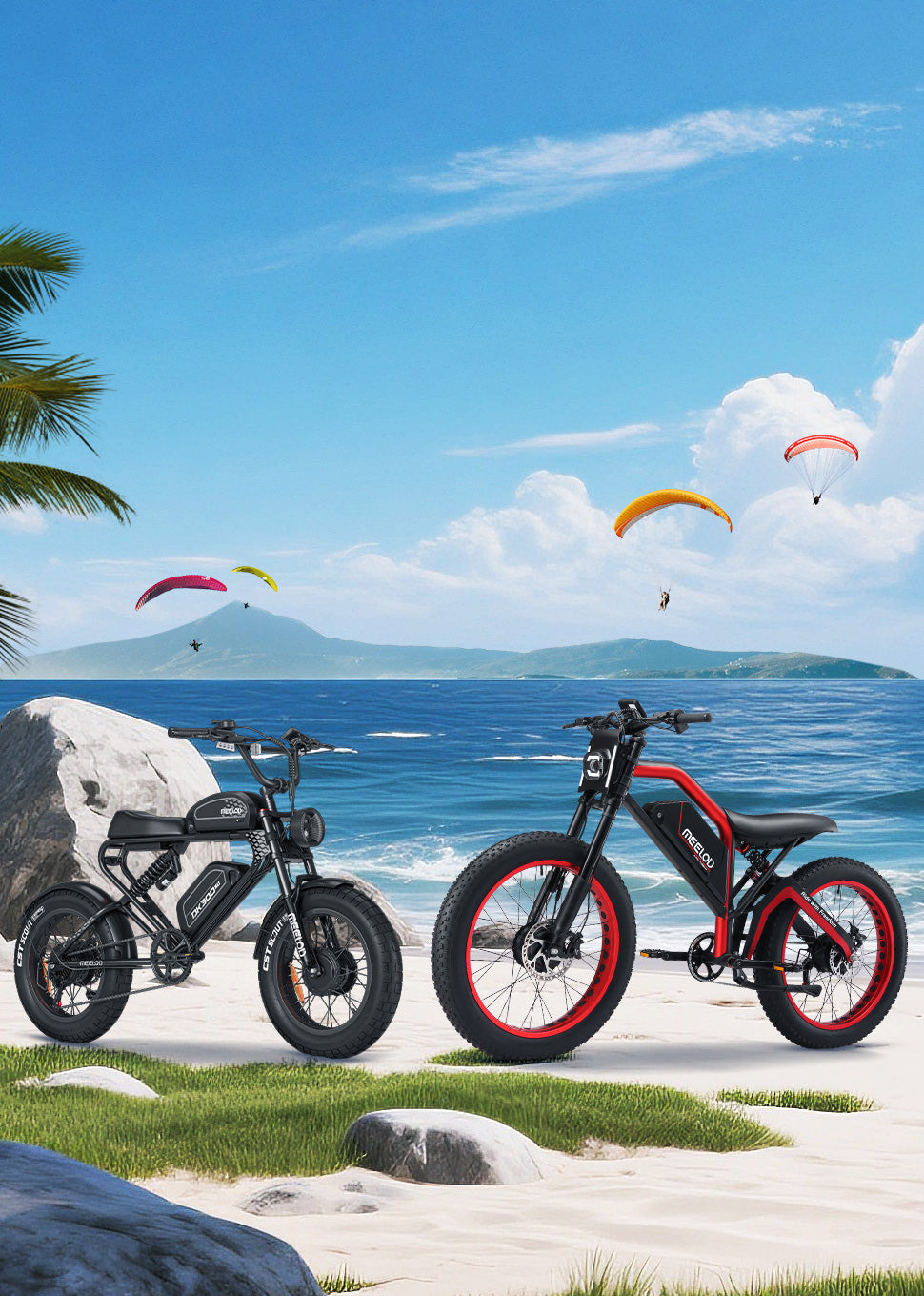 Meelod® Europe Motorcycle-Style Pedal Bike – MEELODEU